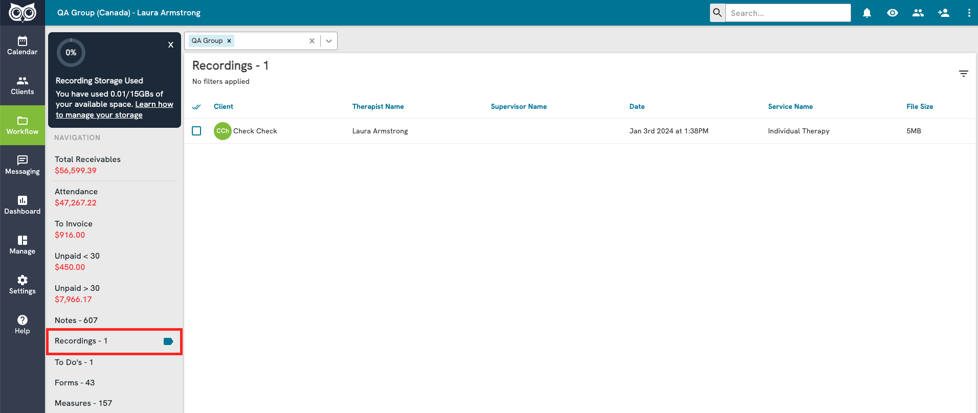 Managing Video Recordings in Workflow - owlpracticesuite